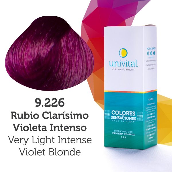 Tintura Univital | Color Rubio Clarísimo Violeta Intenso | 9.226 - Univital