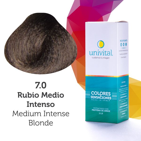 Tintura Univital | Color Rubio Medio Intenso | 7.0 - Univital